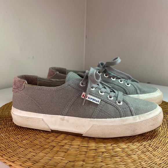 Superga | Shoes | Superga Classic Grey Canvas Sneakers | Poshmark